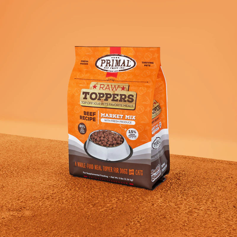 Primal - Market Mix Topper - Beef Recipe - Frozen Product (Dog/Cat ...