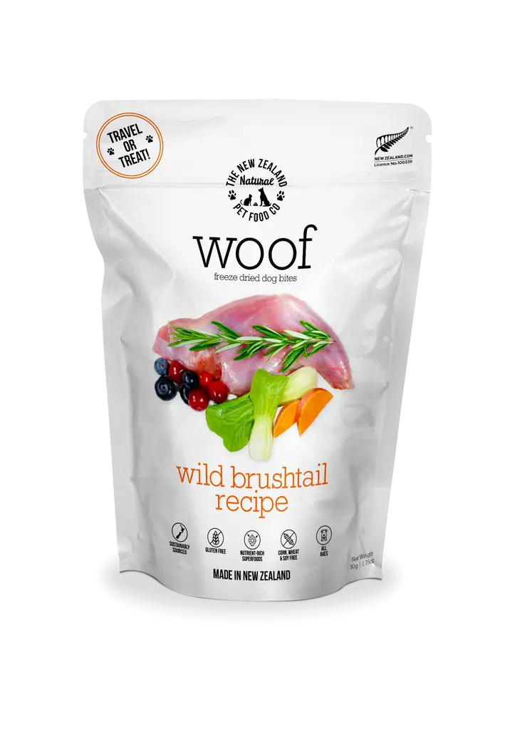 The NZ Natural Pet Food Co. | Woof | Freeze-Dried Wild Brushtail (For ...